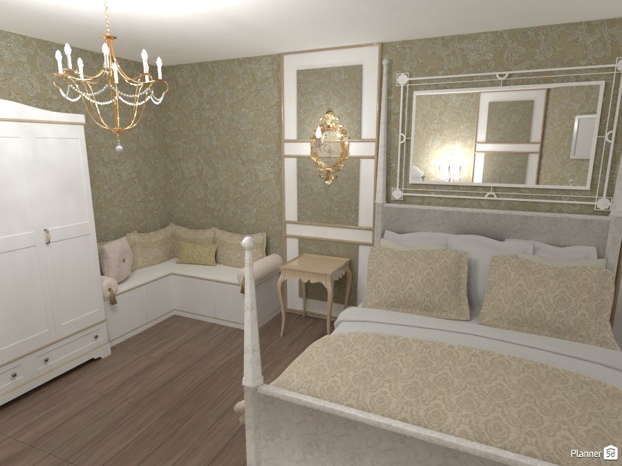 Cb - Free Online Design | 3D Bedroom Floor Plans by Planner 5D