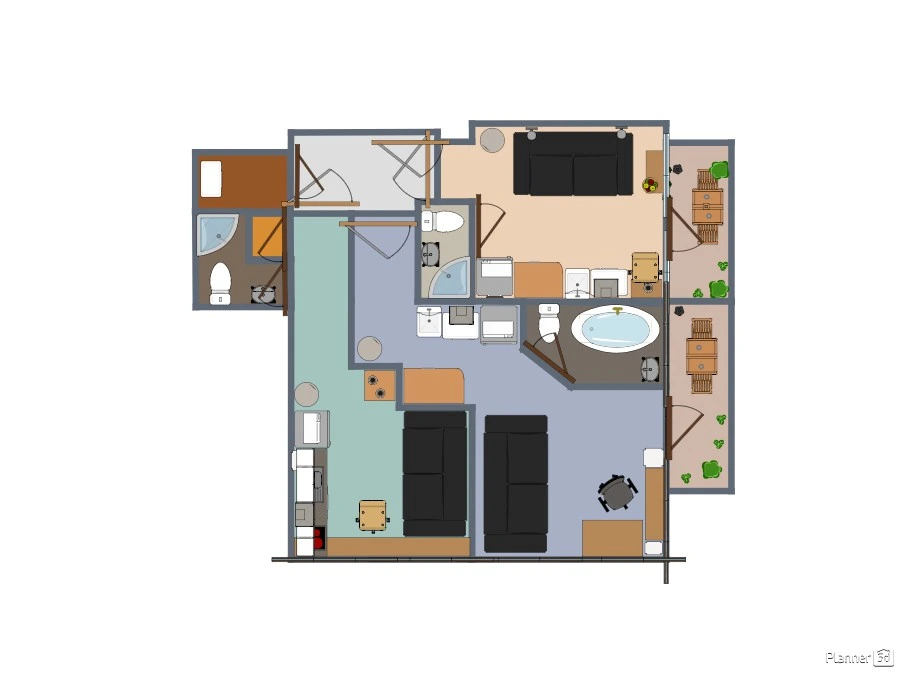 1234567 - Free Online Design | 3D Studio Floor Plans by Planner 5D