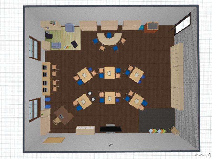 Classroom Design - Free Online Design | 3D DIY Floor Plans by Planner 5D