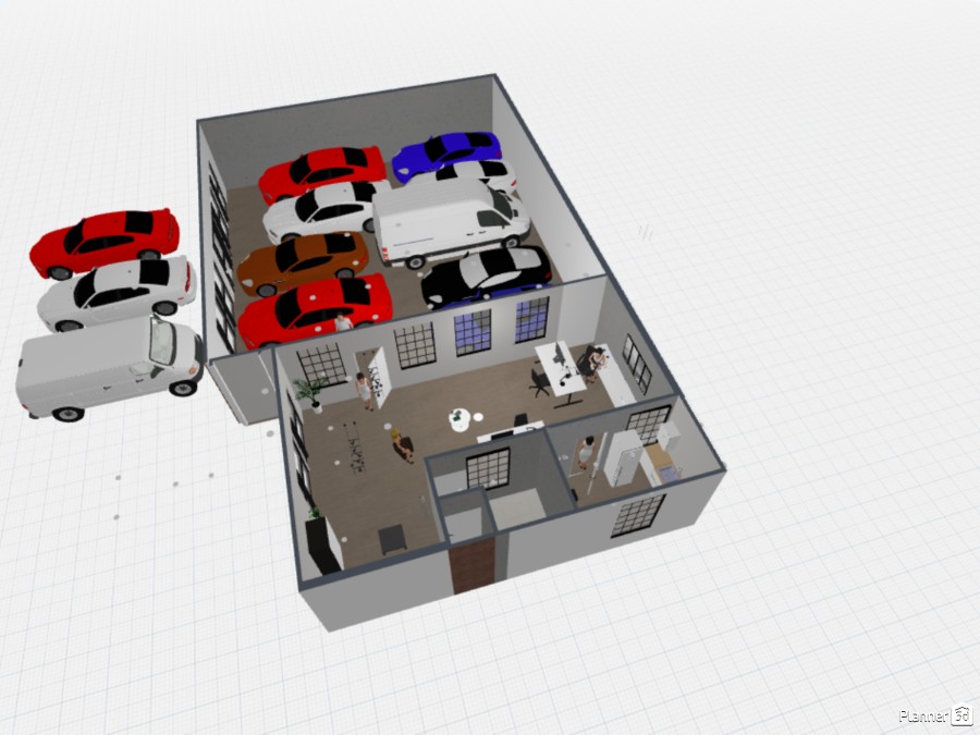 CANDY - Free Online Design | 3D Garage Floor Plans by Planner 5D