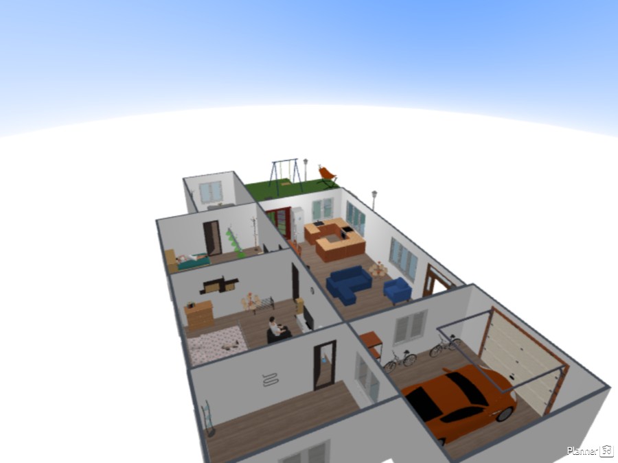 Tiny House - Free Online Design | 3D Floor Plans by Planner 5D