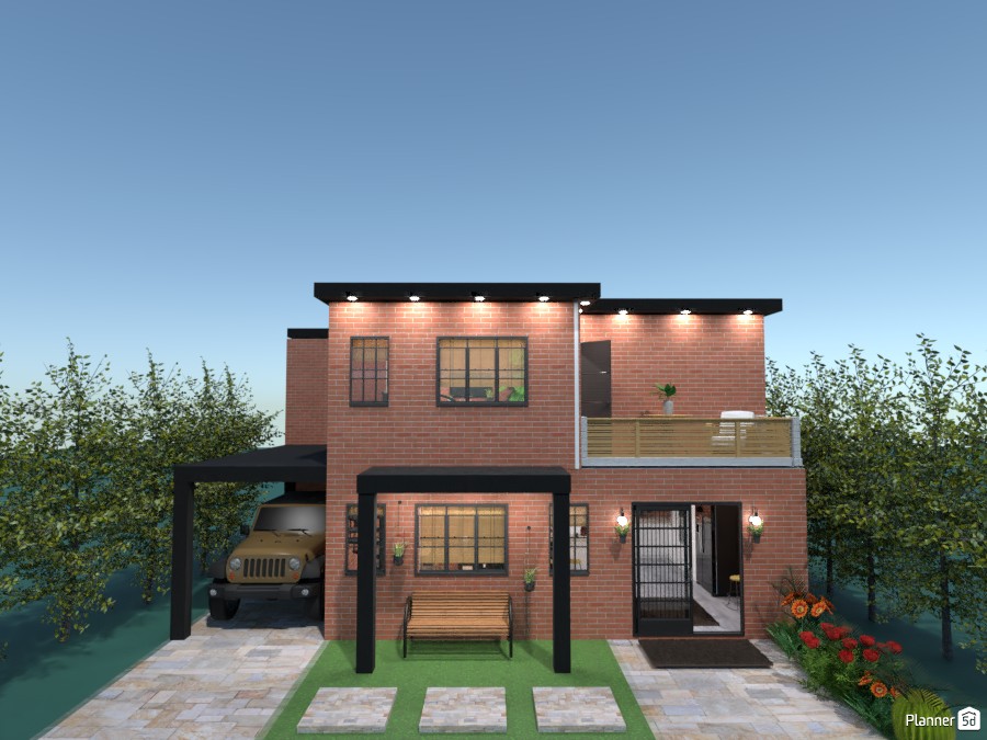 Loft Interior (New York) - Free Online Design | 3D Architecture Floor ...