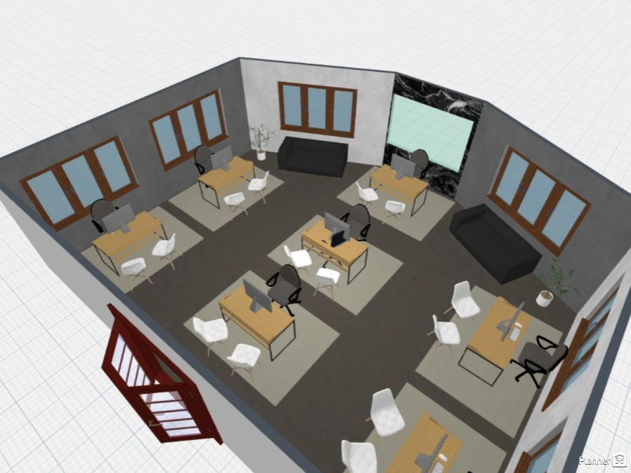 Croquis 1 - Free Online Design | 3D Office Floor Plans by Planner 5D