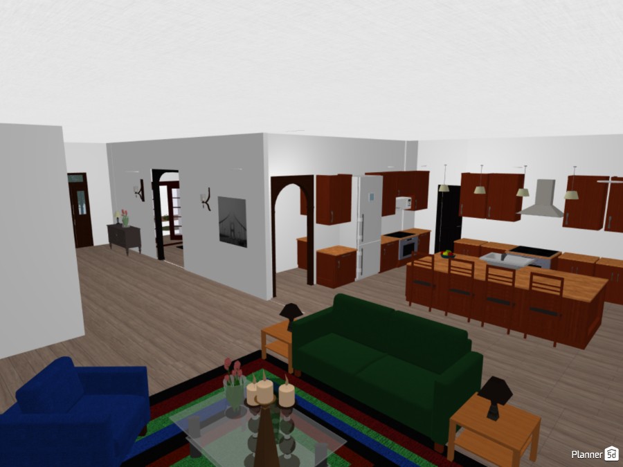 Modern Farmhouse - Free Online Design | 3D Floor Plans by Planner 5D