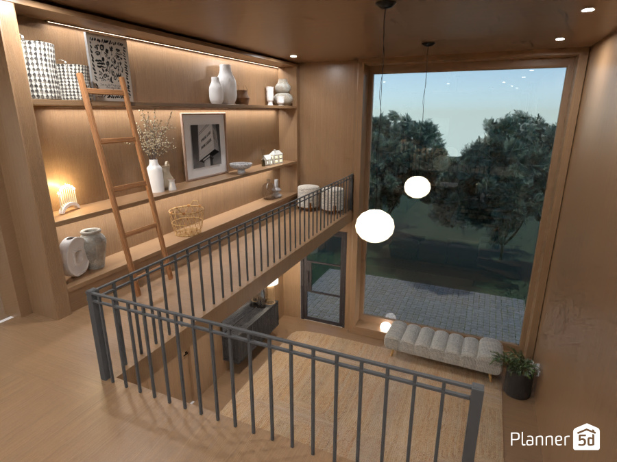 Modern Mezzanine Barn - Free Online Design | 3D Floor Plans by Planner 5D