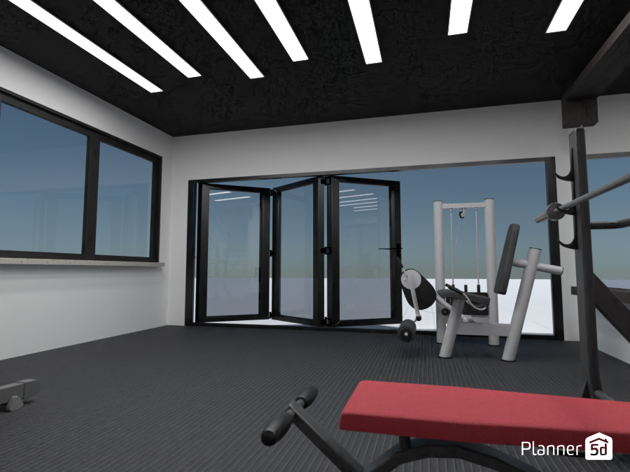GYM - Free Online Design | 3D Studio Floor Plans by Planner 5D