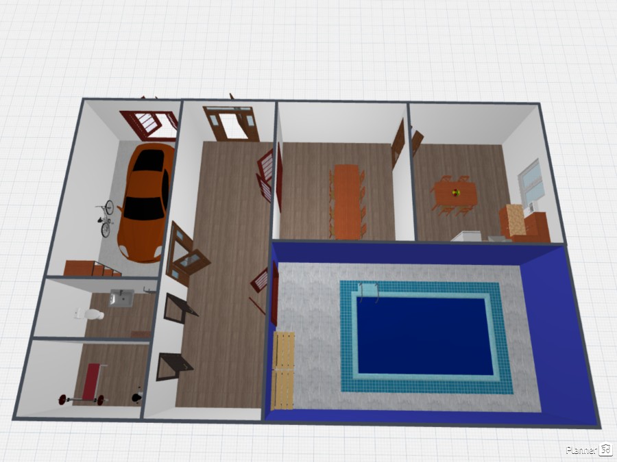 My basic house - Free Online Design | 3D House Floor Plans by Planner 5D