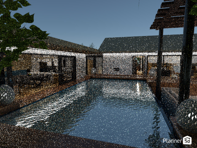 One Story Villa - Free Online Design | 3D Floor Plans by Planner 5D