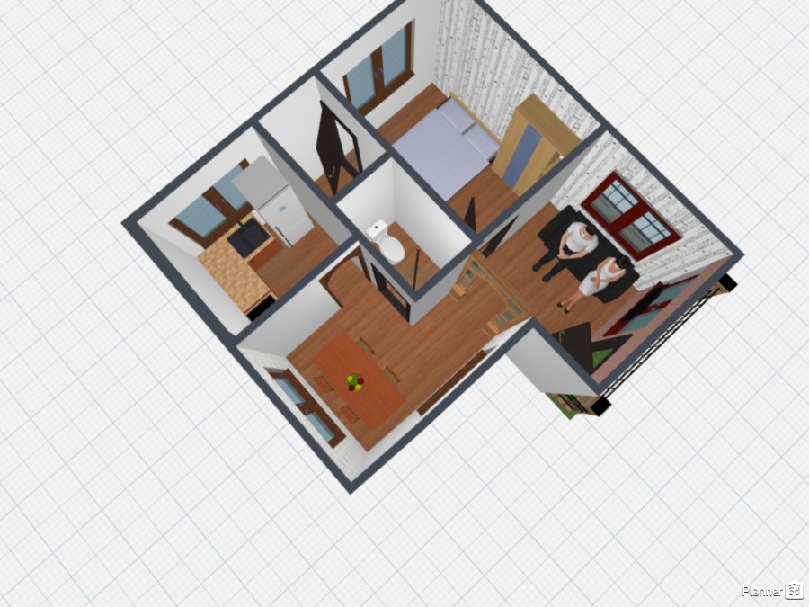 My plan - Free Online Design | 3D Terrace Floor Plans by Planner 5D