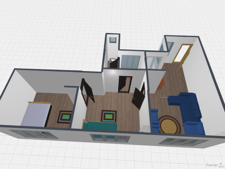 2345 - Free Online Design | 3D Apartment Floor Plans by Planner 5D