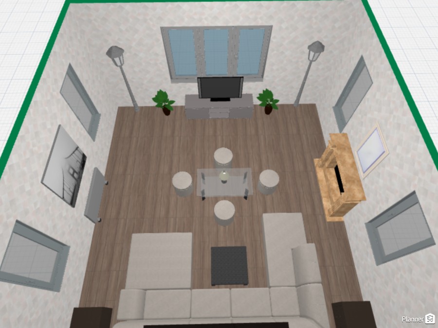 Living Room - Free Online Design | 3D Living Room Floor Plans by Planner 5D