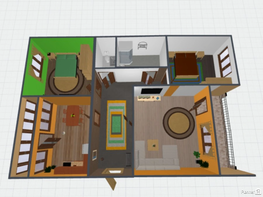 apartment - Free Online Design | 3D Apartment Floor Plans by Planner 5D