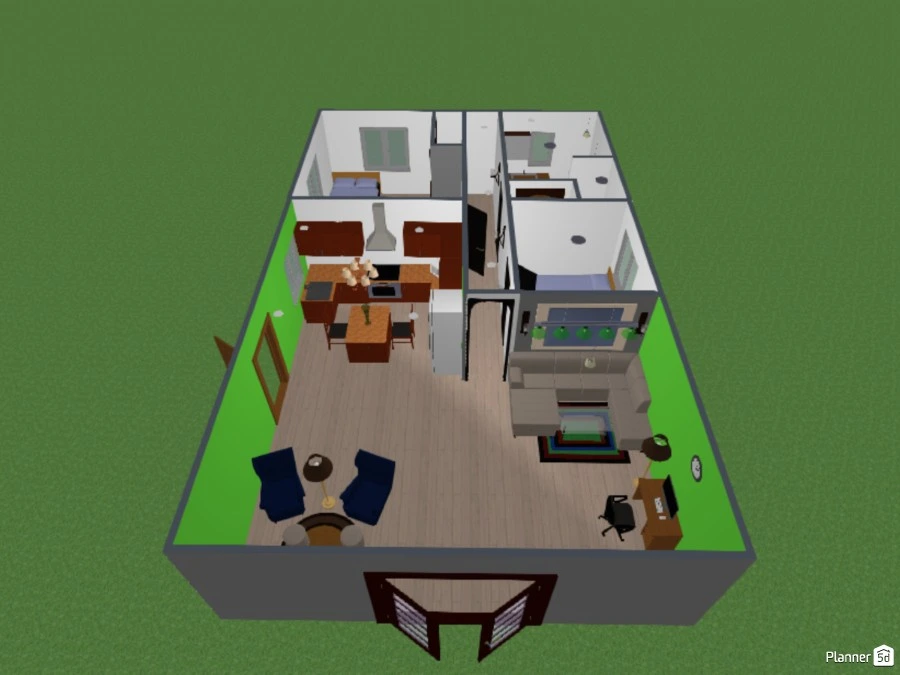 small sheet house - Free Online Design | 3D House Floor Plans by Planner 5D