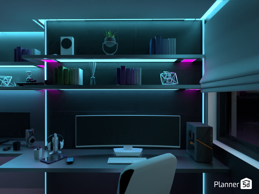 Gaming room / Batalla de diseño - Projeto Online Gratis | 3D Plantas de ...