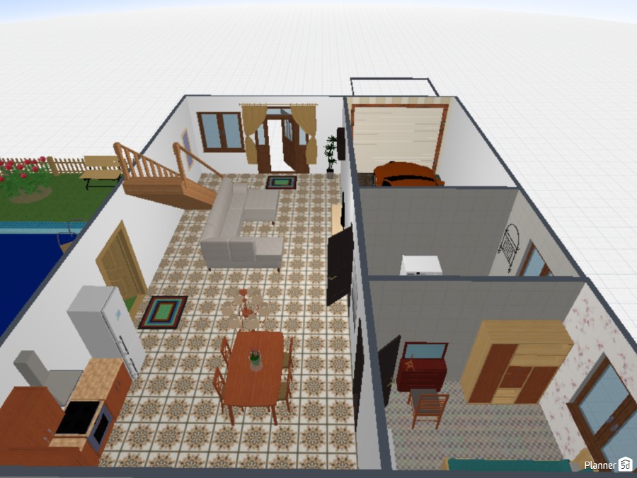 Simple house - Free Online Design | 3D Floor Plans by Planner 5D