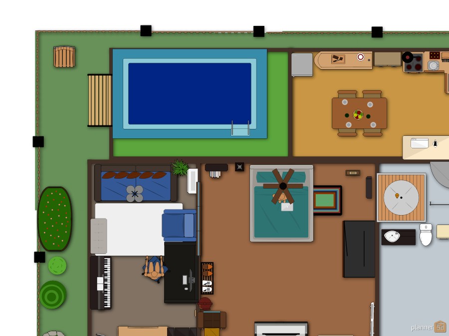 Maison - Free Online Design | 3D Floor Plans by Planner 5D