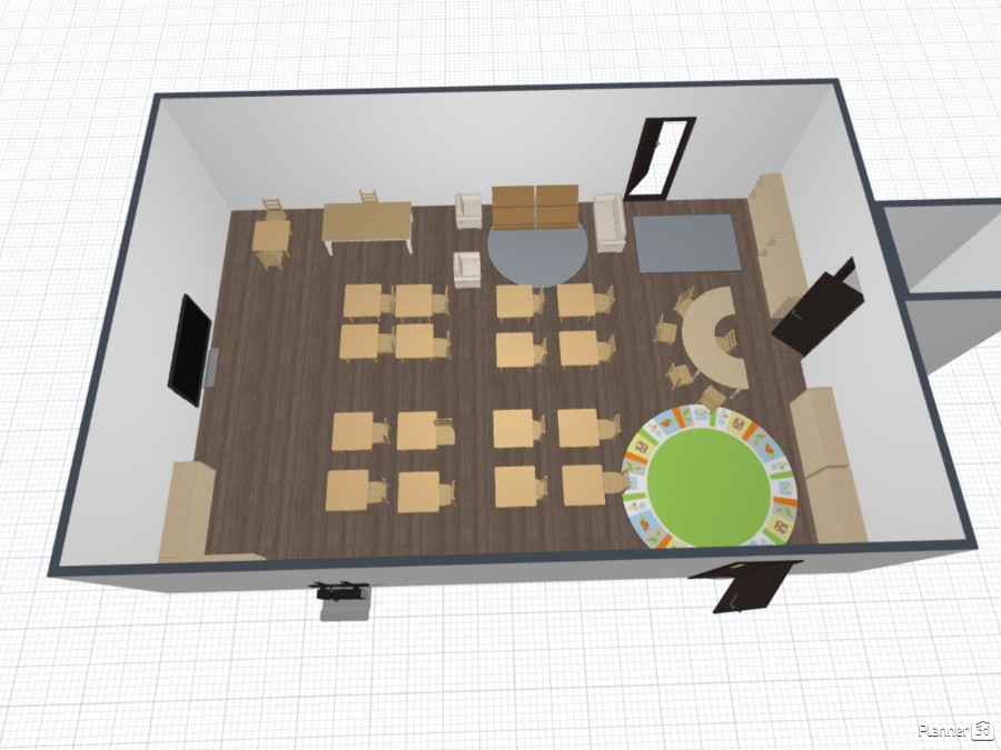 Dream Classroom - Free Online Design | 3D Despacho Floor Plans by ...