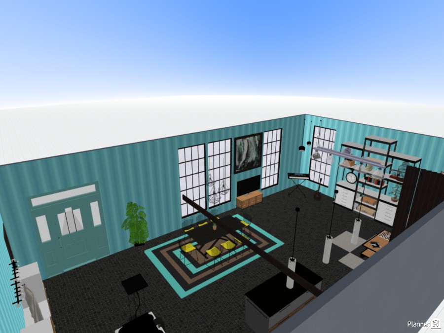 Hangout Spot - Free Online Design | 3D Decor Floor Plans by Planner 5D