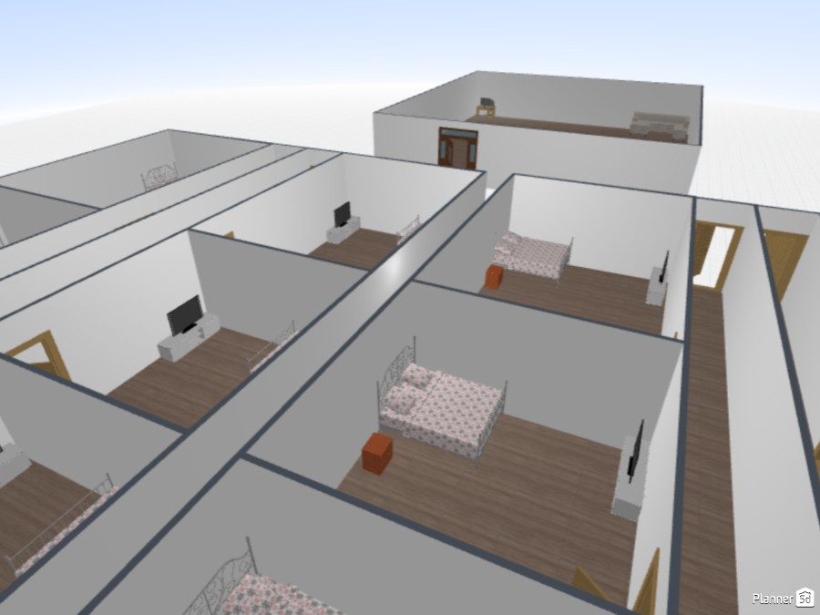 Motel - Free Online Design | 3D Floor Plans by Planner 5D