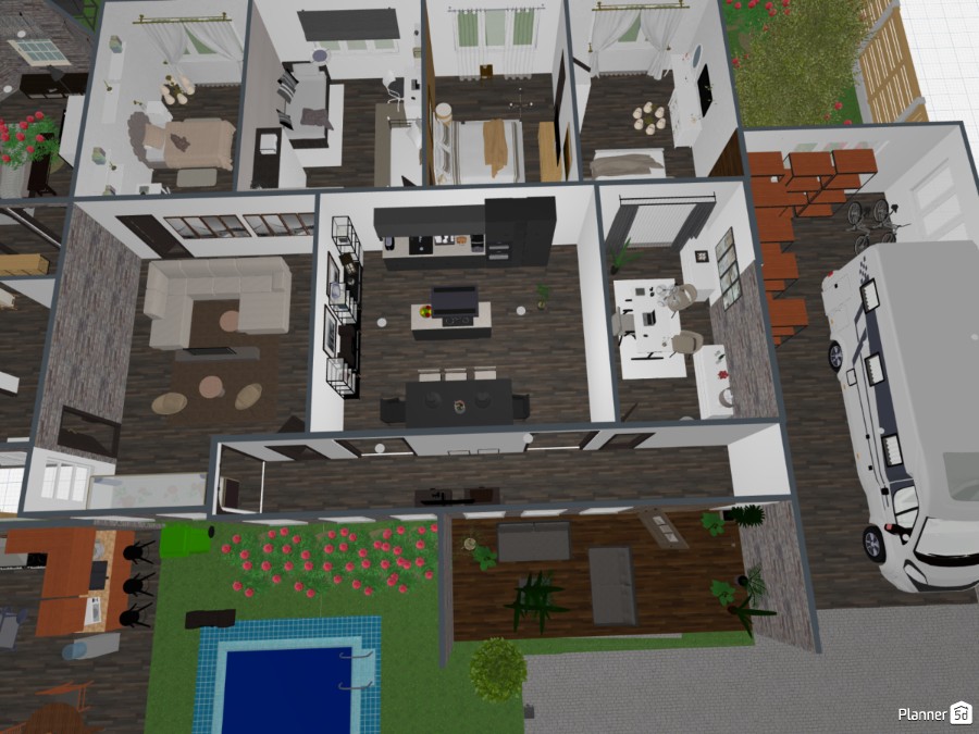 My mum's dream house - Free Online Design | 3D Floor Plans by Planner 5D