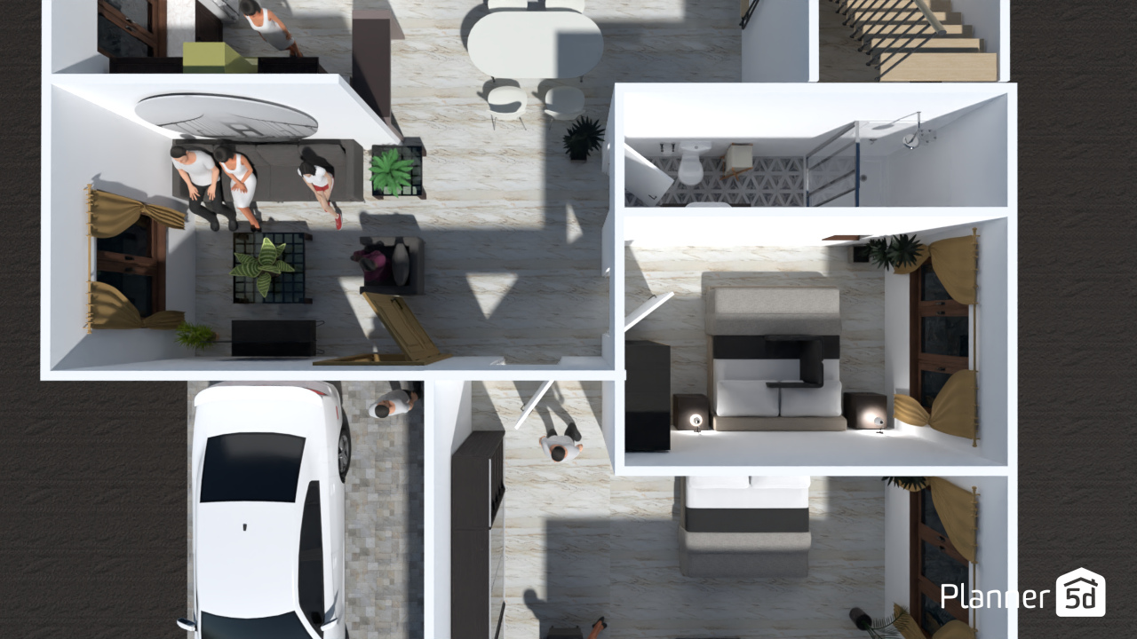 Projeto 5 - Free Online Design | 3D Kitchen Floor Plans by Planner 5D