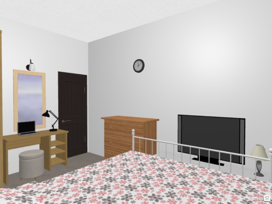 Kamar 4x3 - Free Online Design | 3D Bedroom Floor Plans by Planner 5D