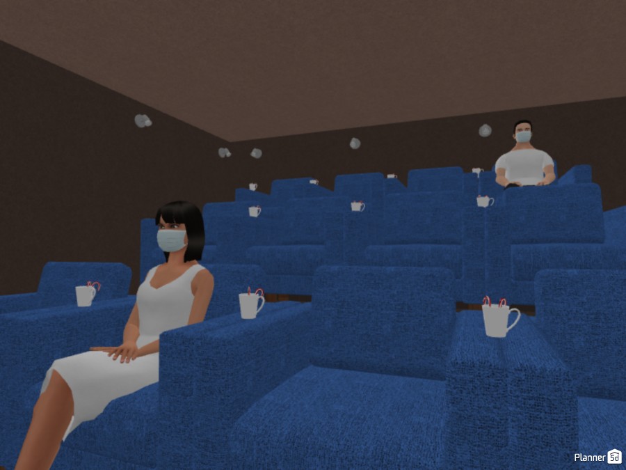 Movie Theater - Free Online Design | 3D Floor Plans by Planner 5D