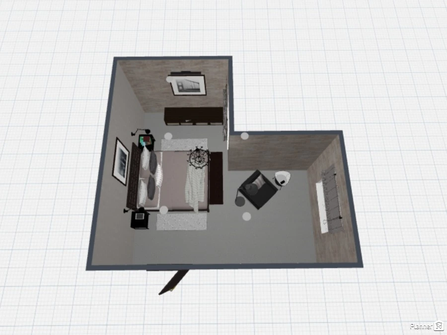 Jalia Bedroom - Free Online Design | 3D Bedroom Floor Plans by Planner 5D