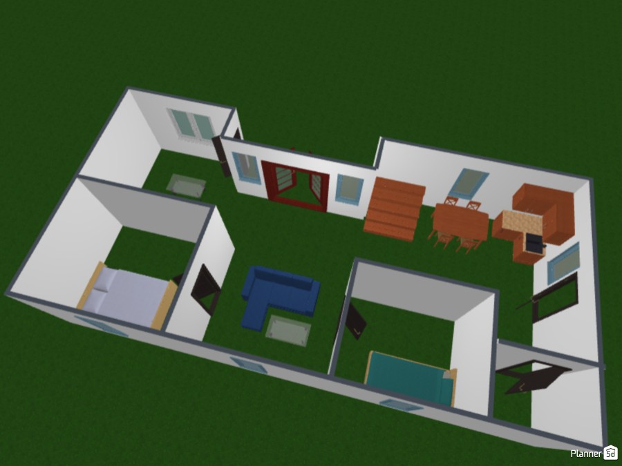 12x6 - Free Online Design | 3D House Floor Plans by Planner 5D