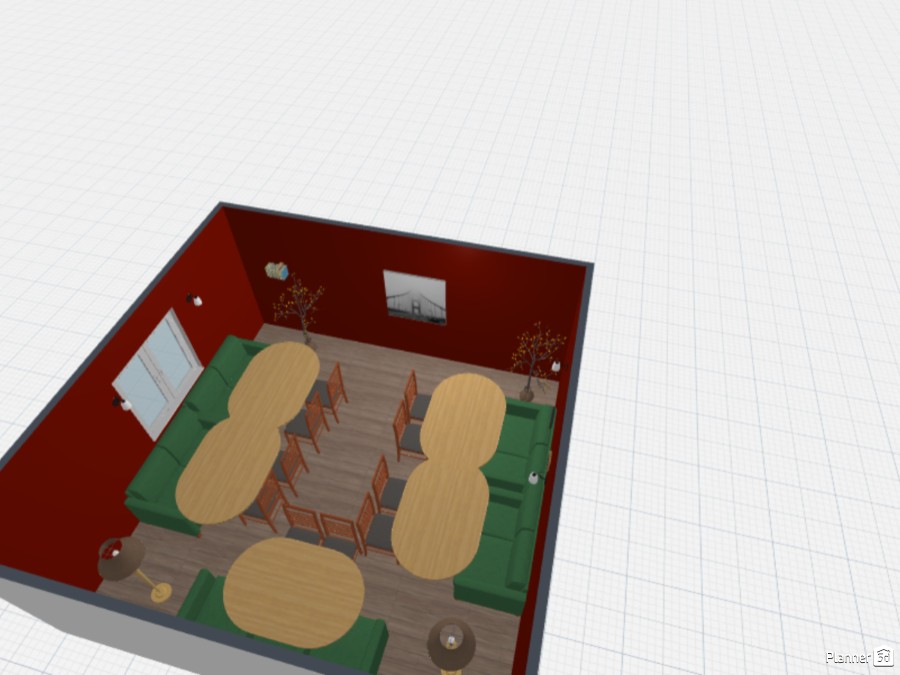 Кафе - Free Online Design | 3D Cafe Floor Plans by Planner 5D