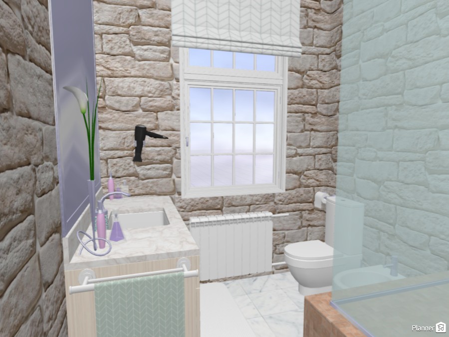 L-shaped flat - Free Online Design | 3D Apartment Floor Plans by Planner 5D