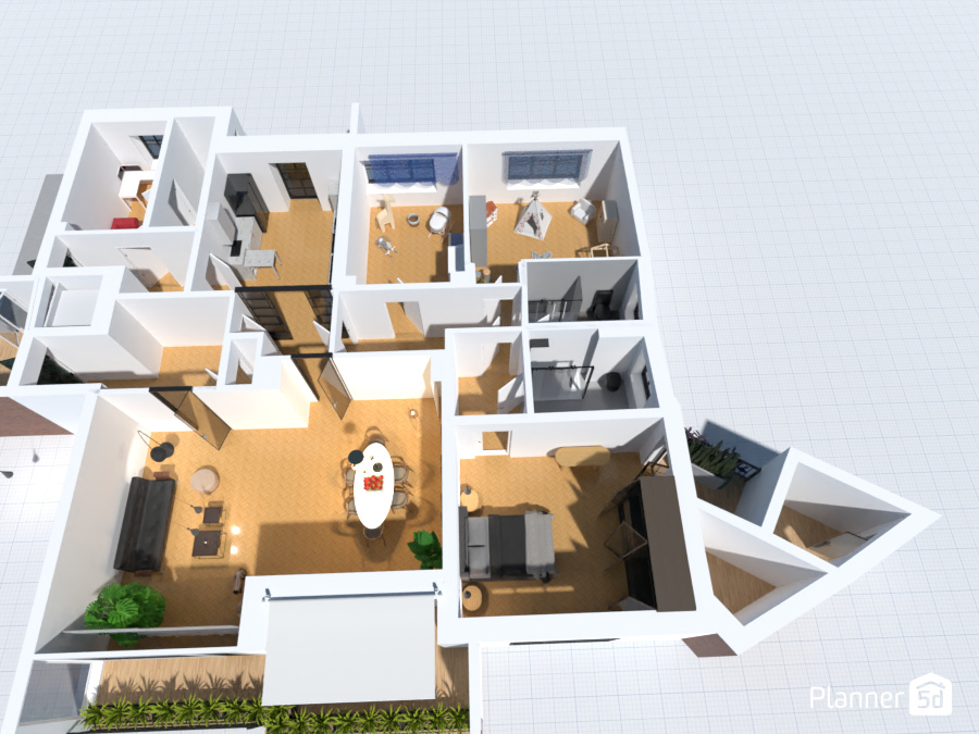Balduina - Free Online Design | 3D Apartment Floor Plans by Planner 5D