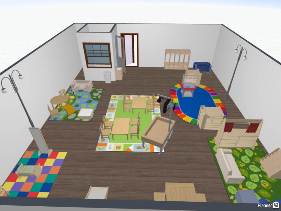 My classroom - Free Online Design | 3D Kids Room Floor Plans by Planner 5D