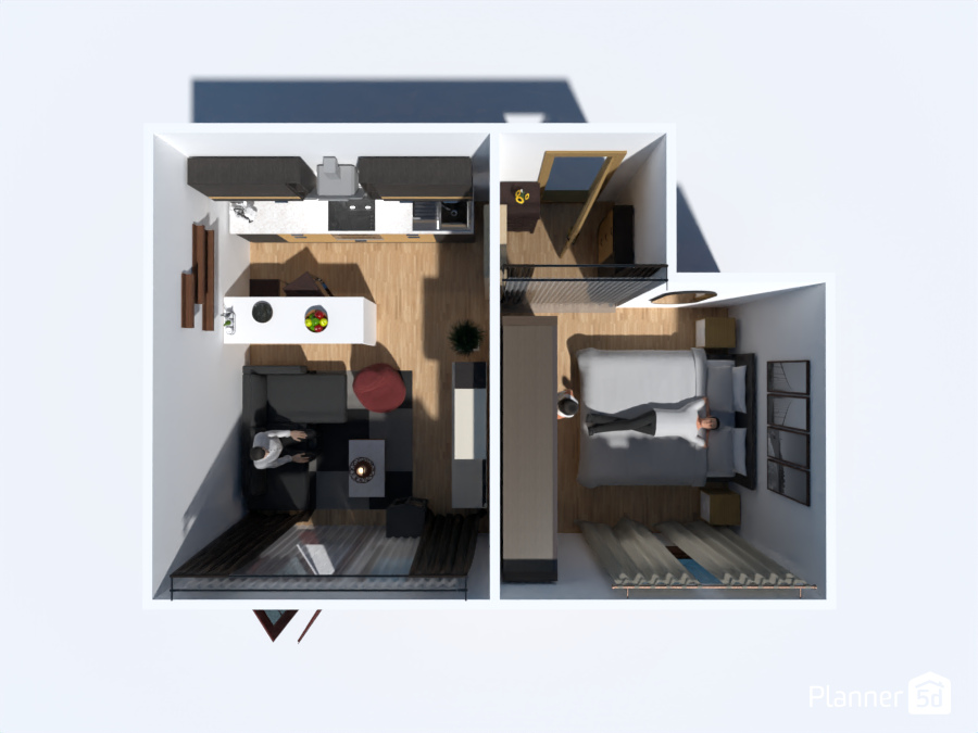 Casa proa - Free Online Design | 3D Apartment Floor Plans by Planner 5D