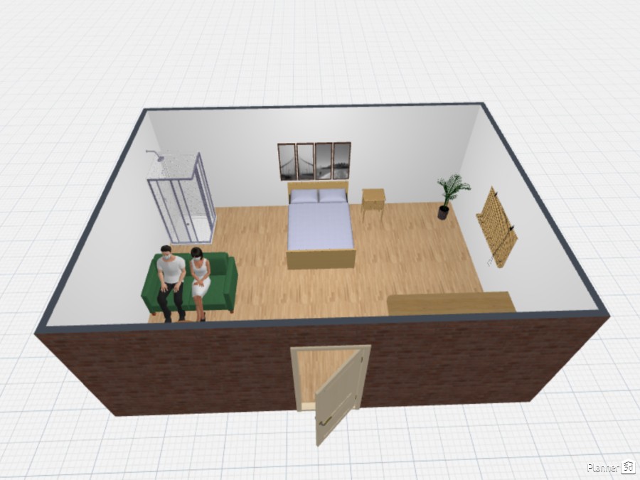 Cuartos - Free Online Design | 3D Bedroom Floor Plans by Planner 5D