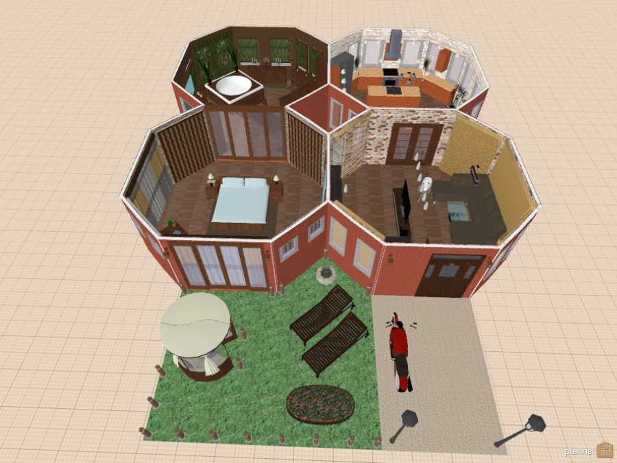 CASA 32.8M2 - Free Online Design | 3D Floor Plans by Planner 5D