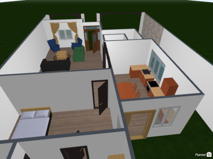 Aa - Free Online Design | 3D Terrace Floor Plans by Planner 5D