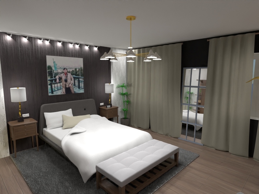 Modern Bedroom Design - Free Online Design | 3D Terrace Floor Plans by ...