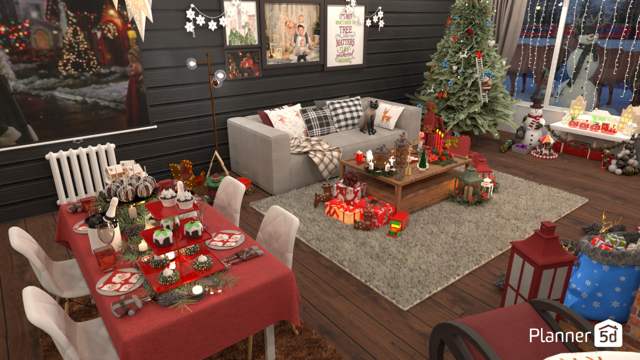 Christmas Room - Free Online Design | 3D Floor Plans by Planner 5D
