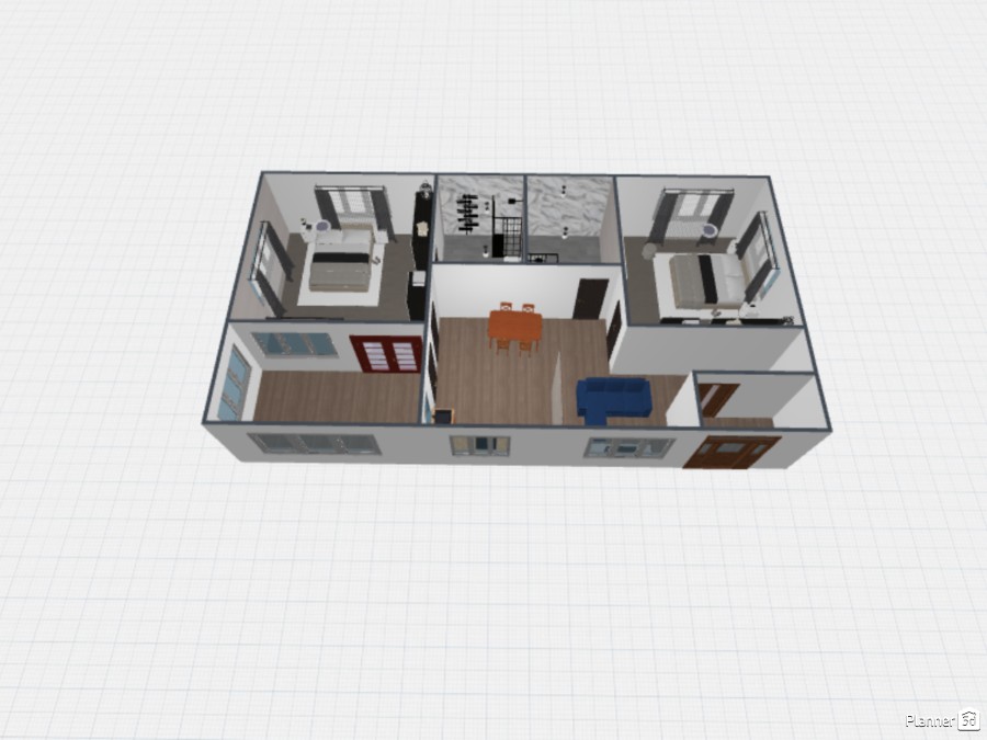 PROJETO CASA - Free Online Design | 3D Cafe Floor Plans by Planner 5D