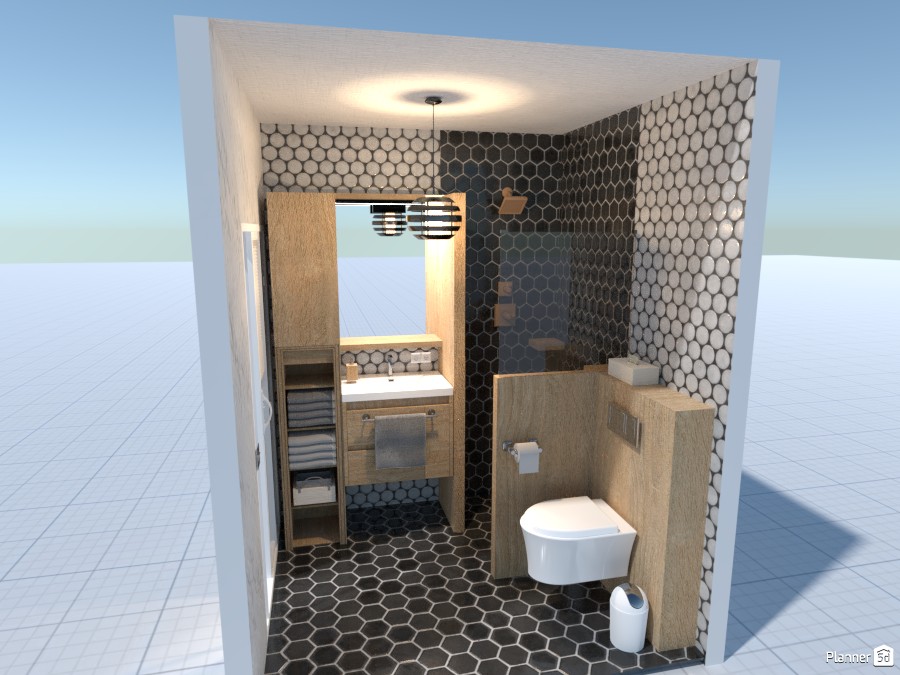 Almádi kis lakás - Free Online Design | 3D Bathroom Floor Plans by ...