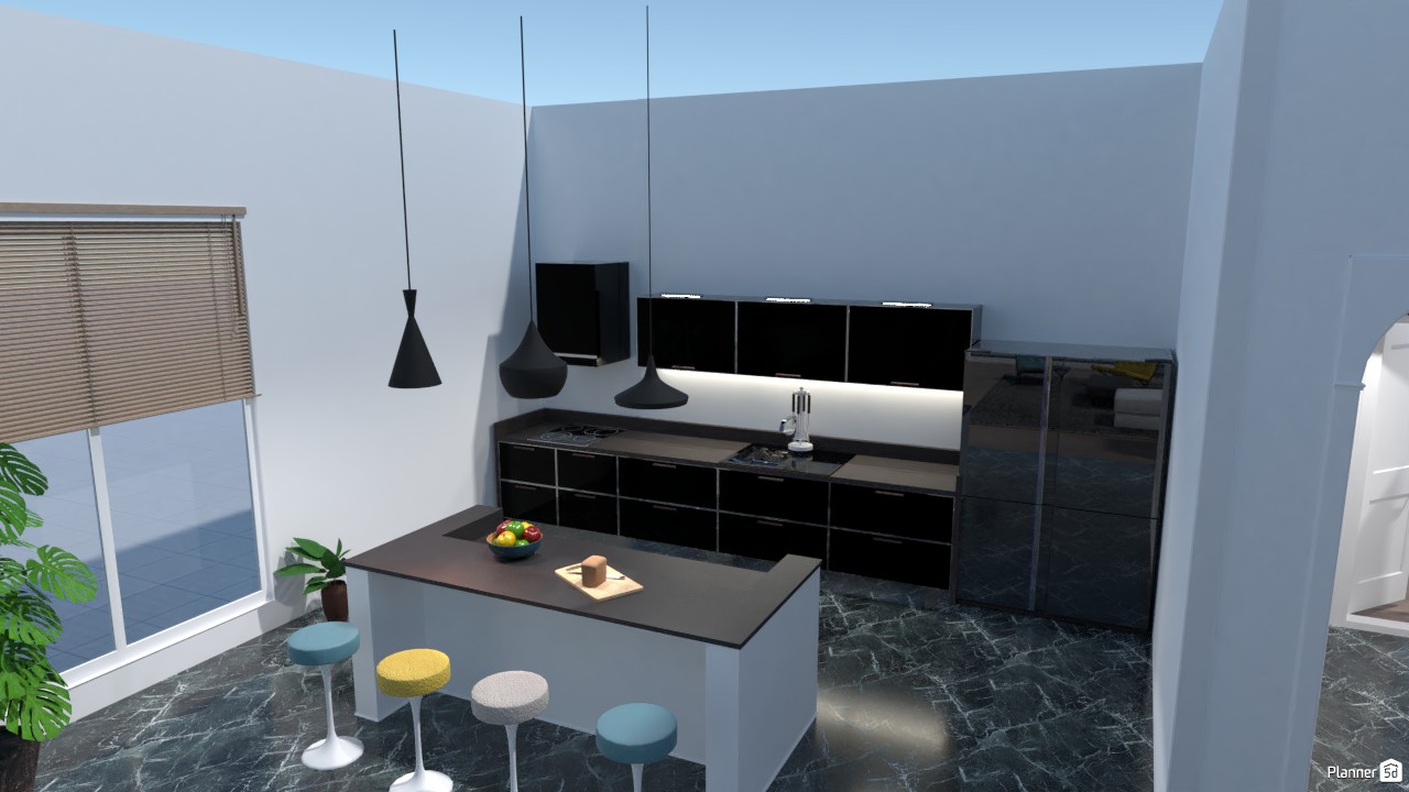 House - Free Online Design | 3D Kitchen Floor Plans by Planner 5D