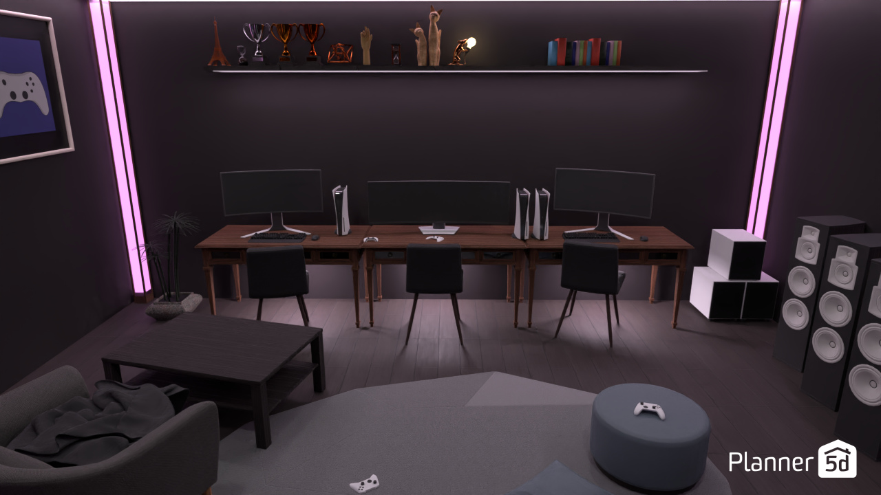 Gaming room - Free Online Design | 3D Kitchen Floor Plans by Planner 5D