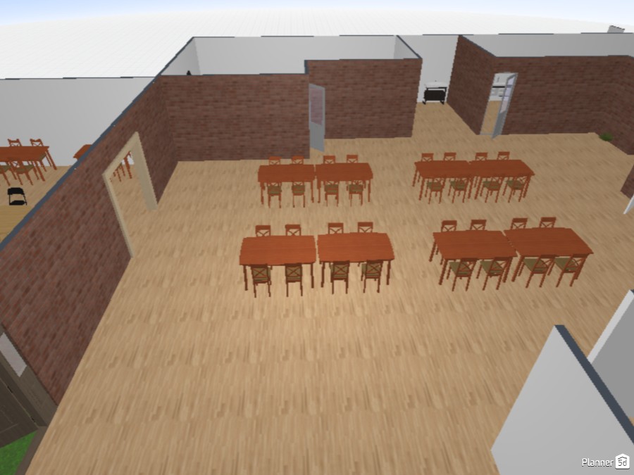 Samgyupsal - Free Online Design | 3D Cafe Floor Plans by Planner 5D